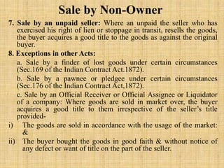 Transfer of goods | PPT