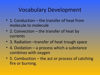 Transfer of heat | PPT | Chemistry | Science