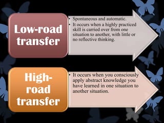 Transfer of learning | PPTX
