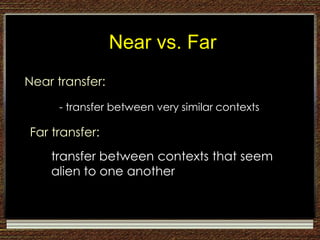 TRANSFER OF LEARNING by Lorraine Anoran | PPT