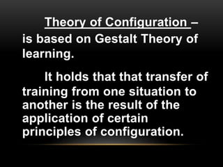 Transfer of Learning | PPTX | Education
