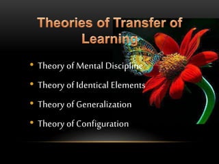 Transfer of Learning | PPTX | Education