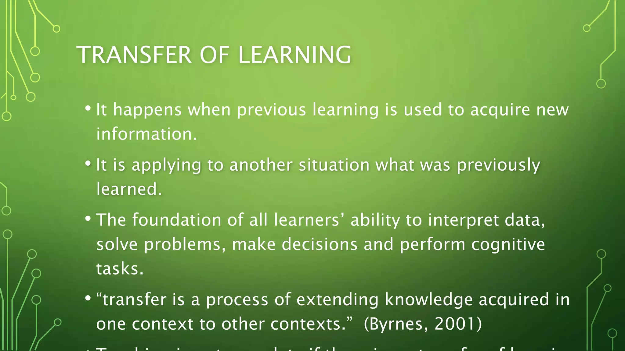Transfer of Learning | PPTX
