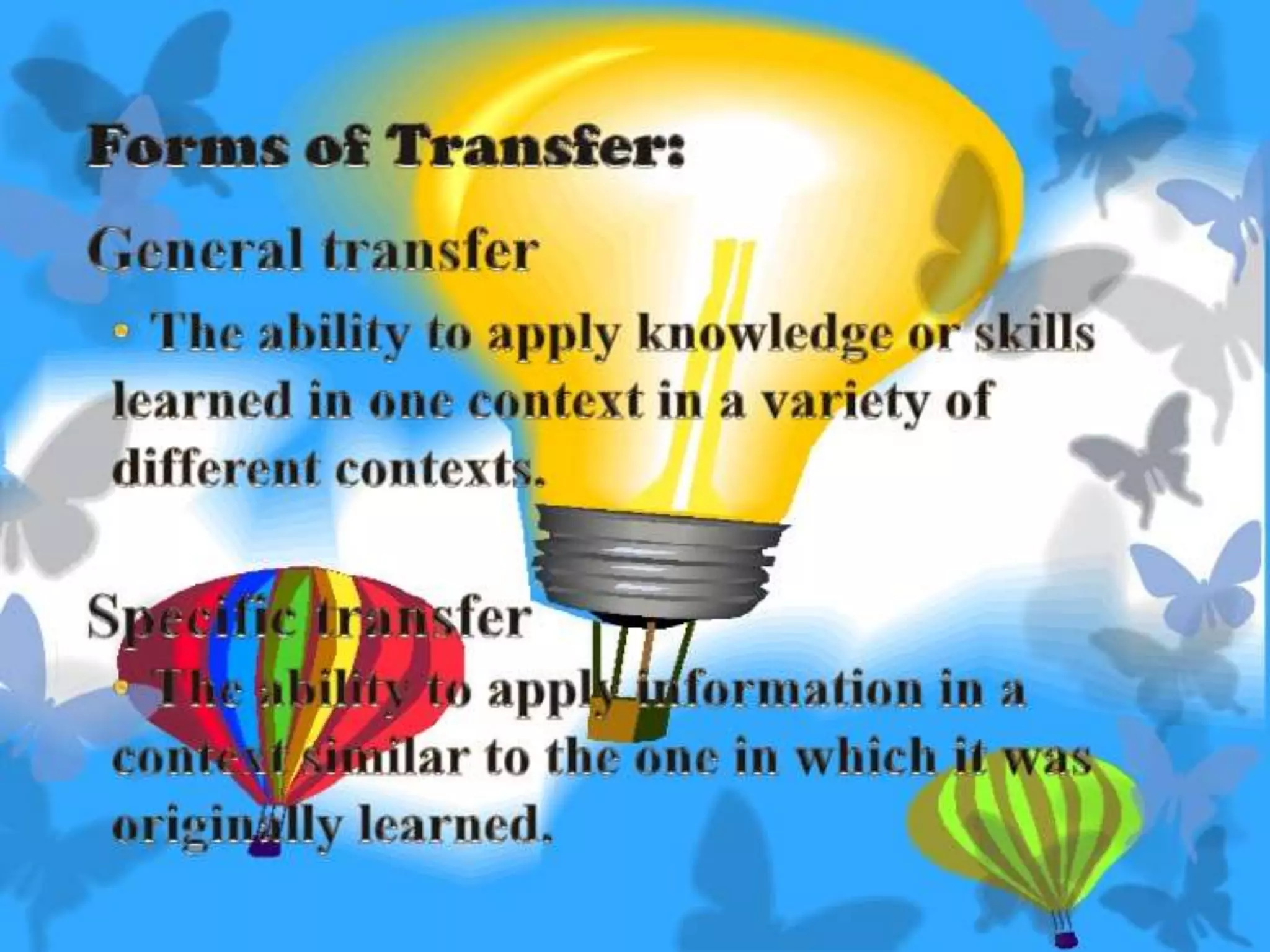 Transfer of learning | PPTX