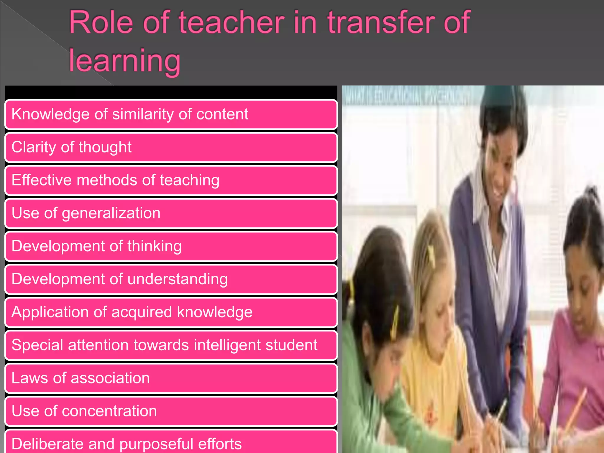 Transfer of learning | PPTX