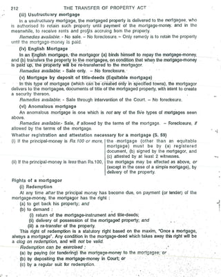 Transfer of property act short notes llb | PDF