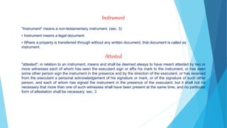 Transfer of property act, 1882 | PPTX