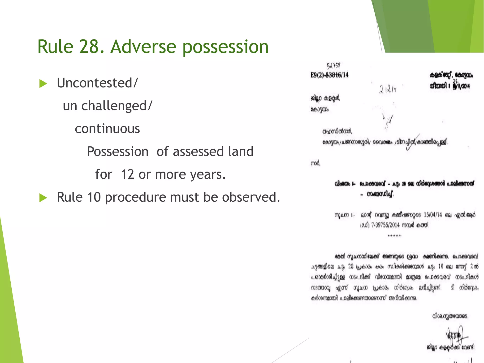 Everything about POKKUVARAVU IN KERALA - KeralaTransfer of Registry ...