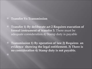 Transfer of shares revn | PPT