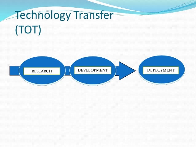 Transfer of technology