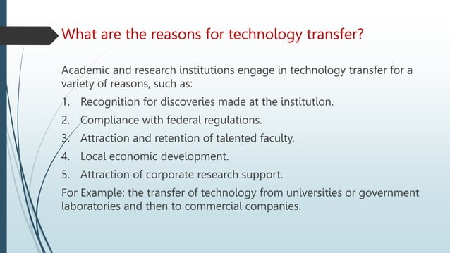 Transfer of Technology 8.pptx Transfer of Technology 8.pptx Transfer of ...