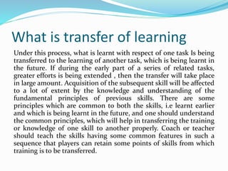 Transfer of training | PPTX