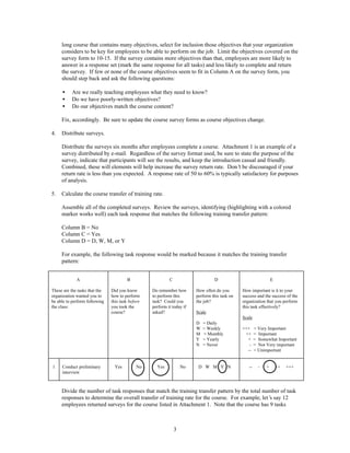 Trans-Measure: Tool for measuring training transfer effectiveness | PDF