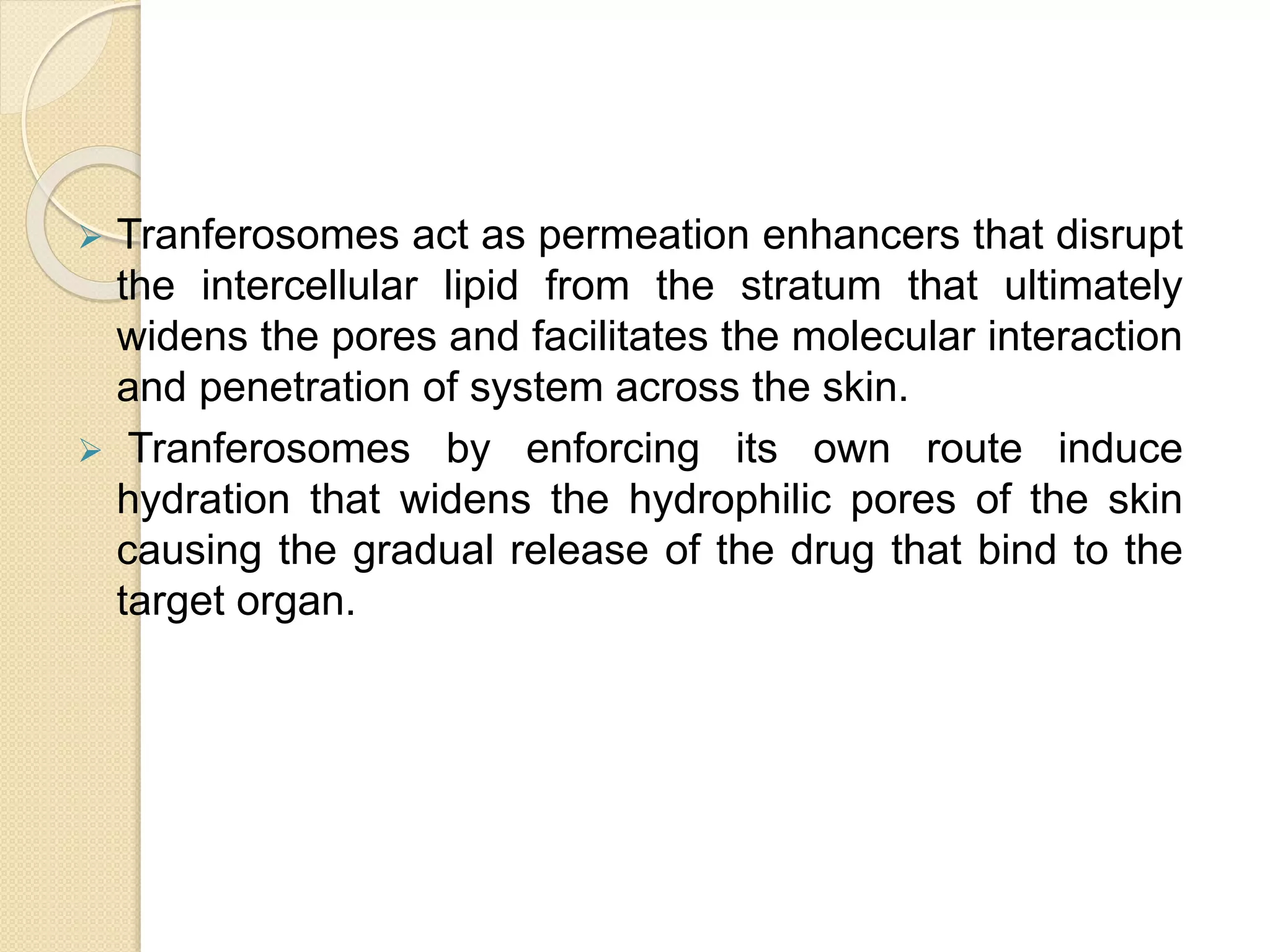 Transferosomes | PPTX