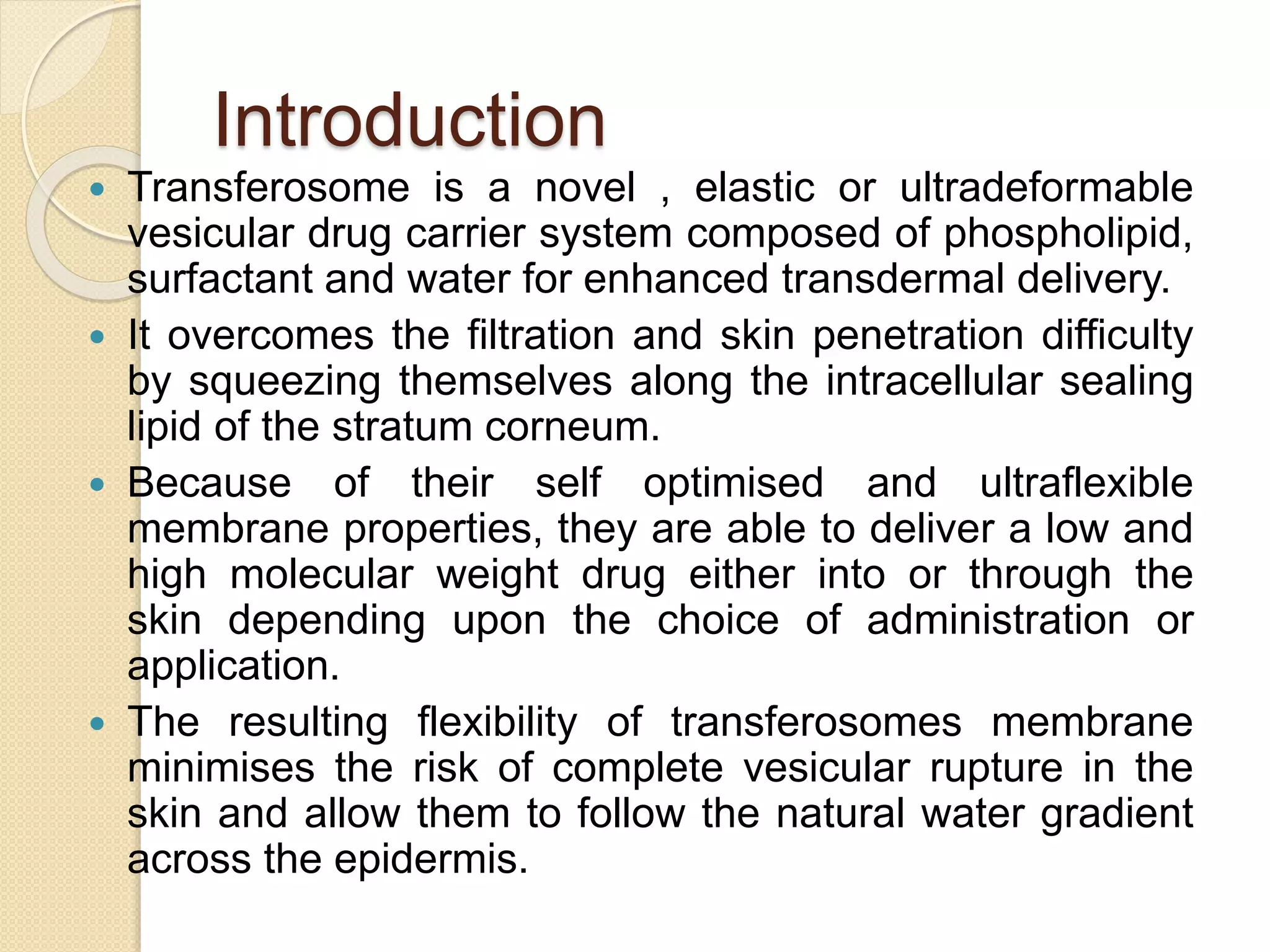 Transferosomes | PPTX