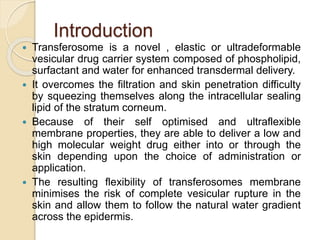 Transferosomes | PPTX