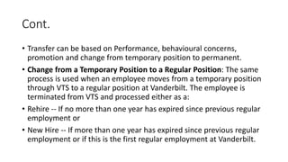 TRANSFER POLICY | PPT