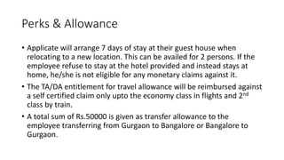 TRANSFER POLICY | PPT