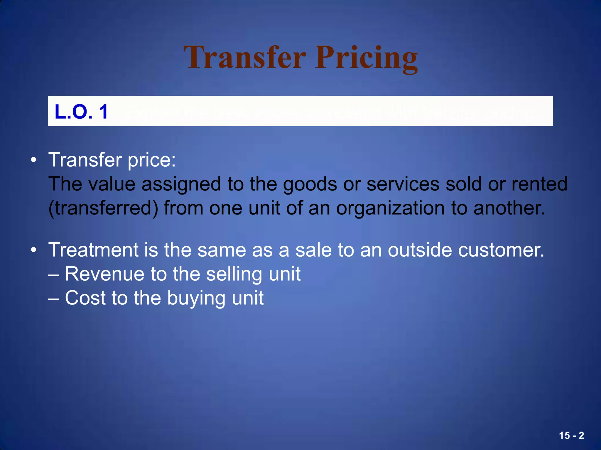 Transfer pricing | PPSX