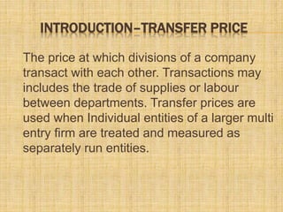 Transfer pricing | PPTX