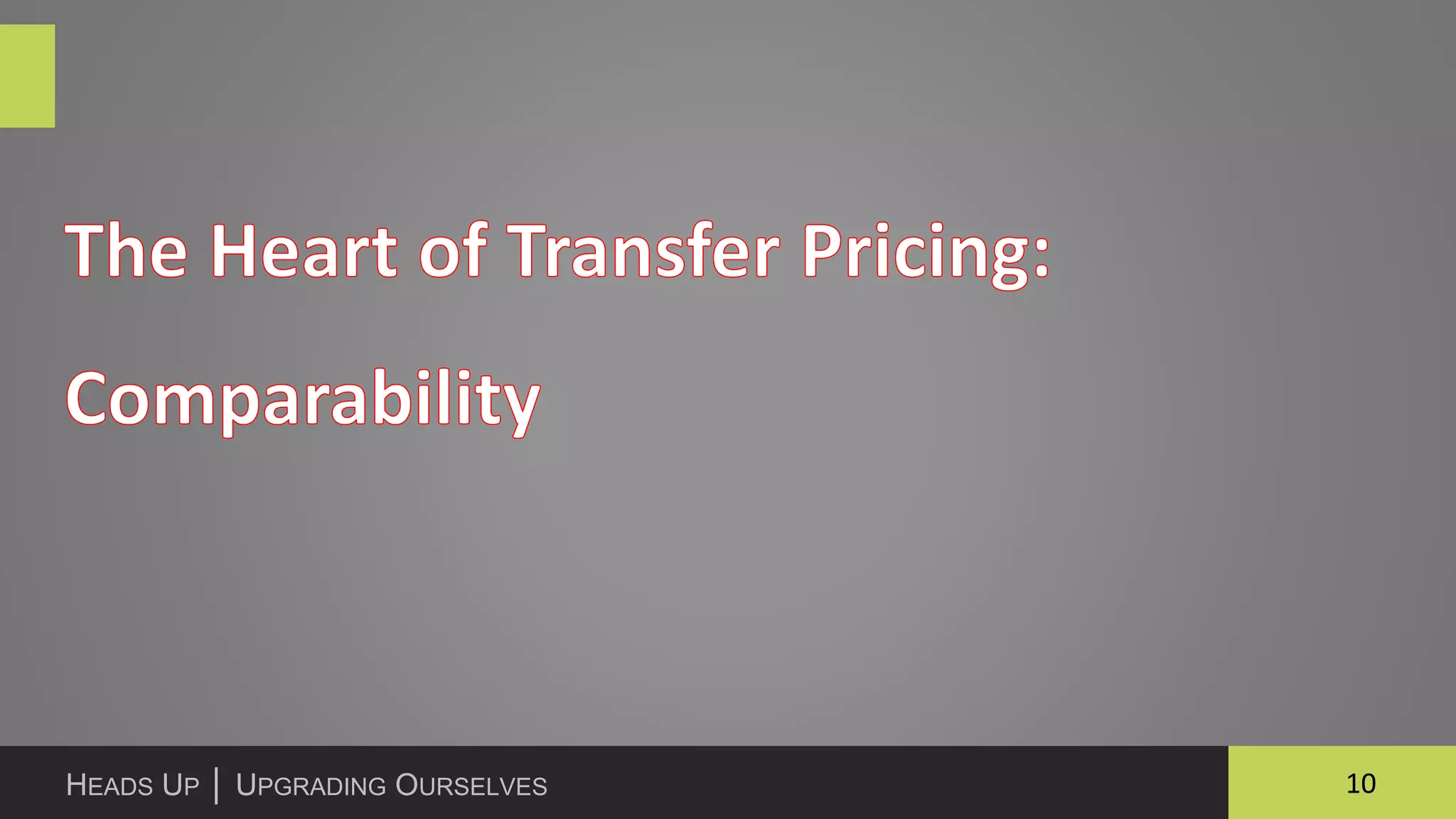 Transfer pricing basics | PPSX