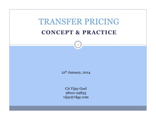Transfer pricing concept and practice | PPT