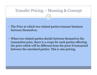 Transfer pricing concept and practice | PPT