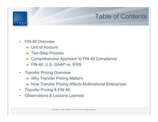 Transfer Pricing And FIN 48: A Practical Approach | PDF