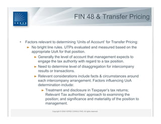 Transfer Pricing And FIN 48: A Practical Approach | PDF