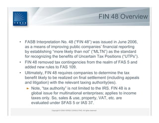 Transfer Pricing And FIN 48: A Practical Approach | PDF