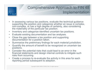 Transfer Pricing And FIN 48: A Practical Approach | PDF