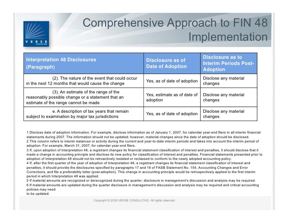 Transfer Pricing And FIN 48: A Practical Approach