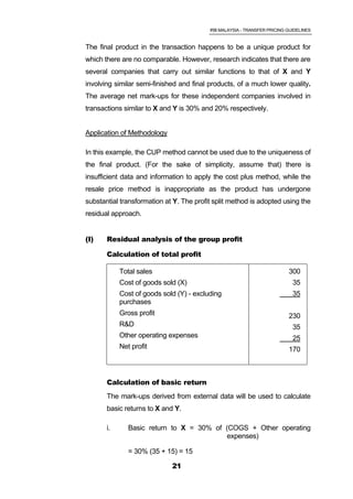 Transfer Pricing Guidelines Malaysia | PDF