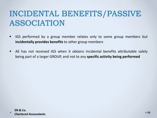 Transfer pricing_Intra group service | PPTX