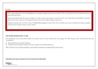 Transfer Pricing Methods _ An Article by Taxpert Professionals | PDF