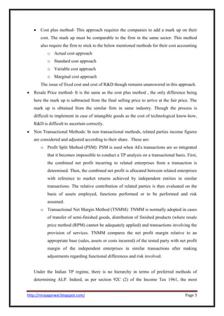 Transfer Pricing | PDF