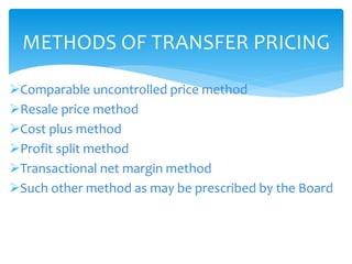Introduction to Transfer pricing | PPTX