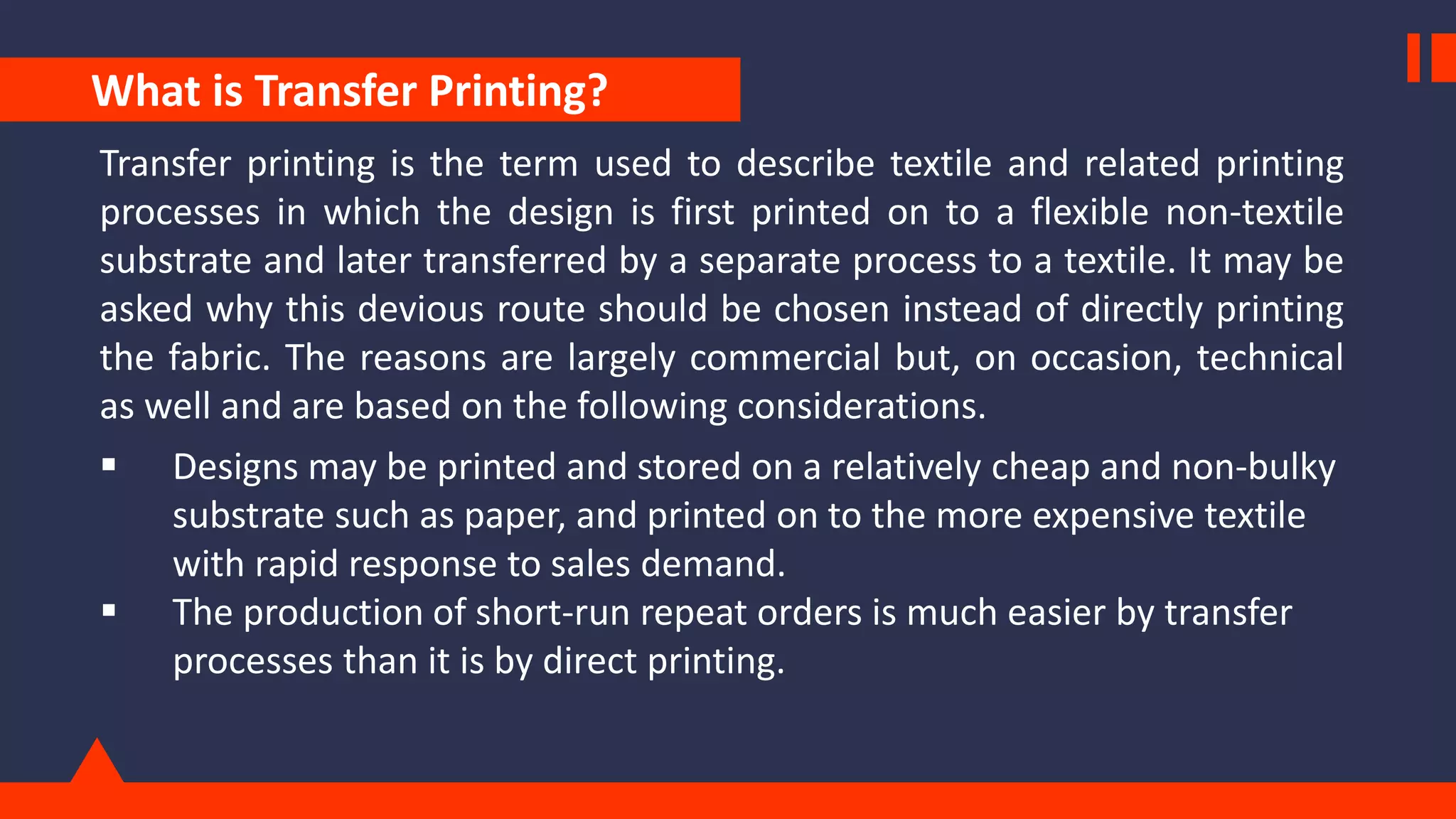 Transfer Printing | PPTX
