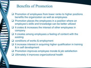 Transfer & promotion power point | PPT