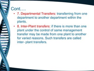 Transfer & promotion power point | PPT
