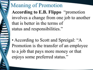 Transfer & promotion power point | PPT