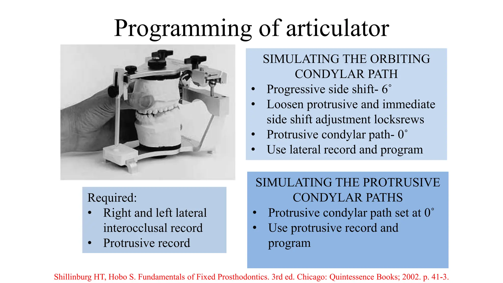 Transferring records on articulator and programming | PPTX