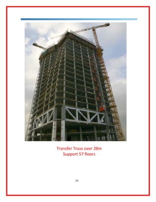 Transfer Slabs Beams Design Tall Building- تصميم بلا طات وجوائز التحويل ...