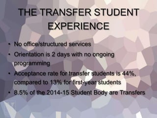 Transfer Student Involvement | PPT