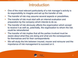 Transfer the risk what is the best | PDF