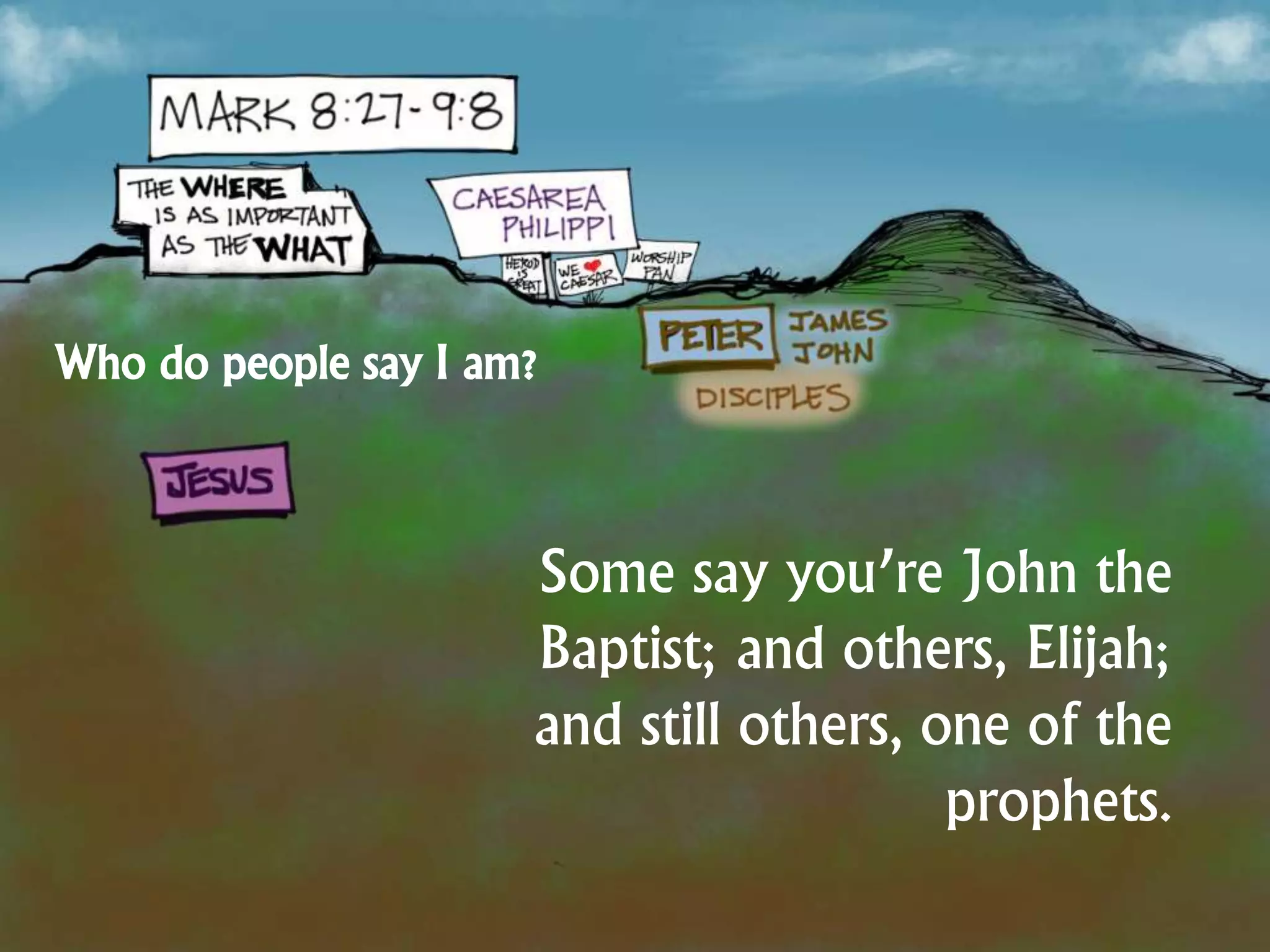 A Glimpse | A Sermon for Transfiguration Sunday from Mark 8:27-9:8 | PPTX