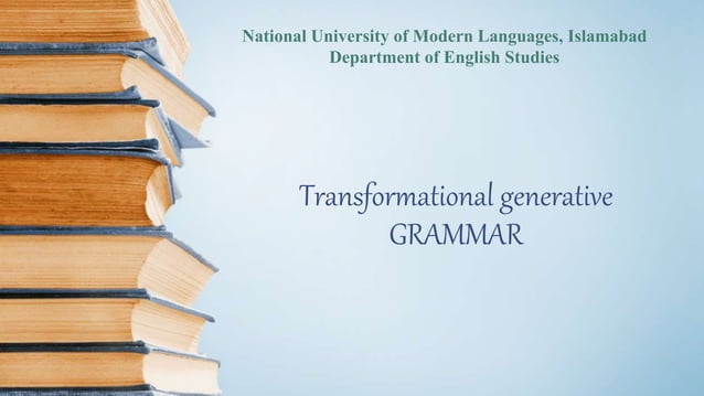 Transformational Generative Grammar | PPTX