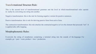 Transformational Generative Grammar | PPTX
