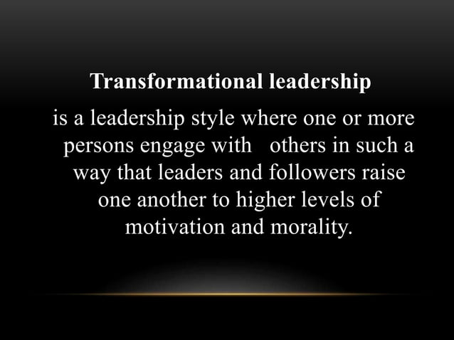Transformational Leaders | PPT