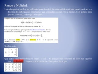 Transformaciones lineales | PPTX
